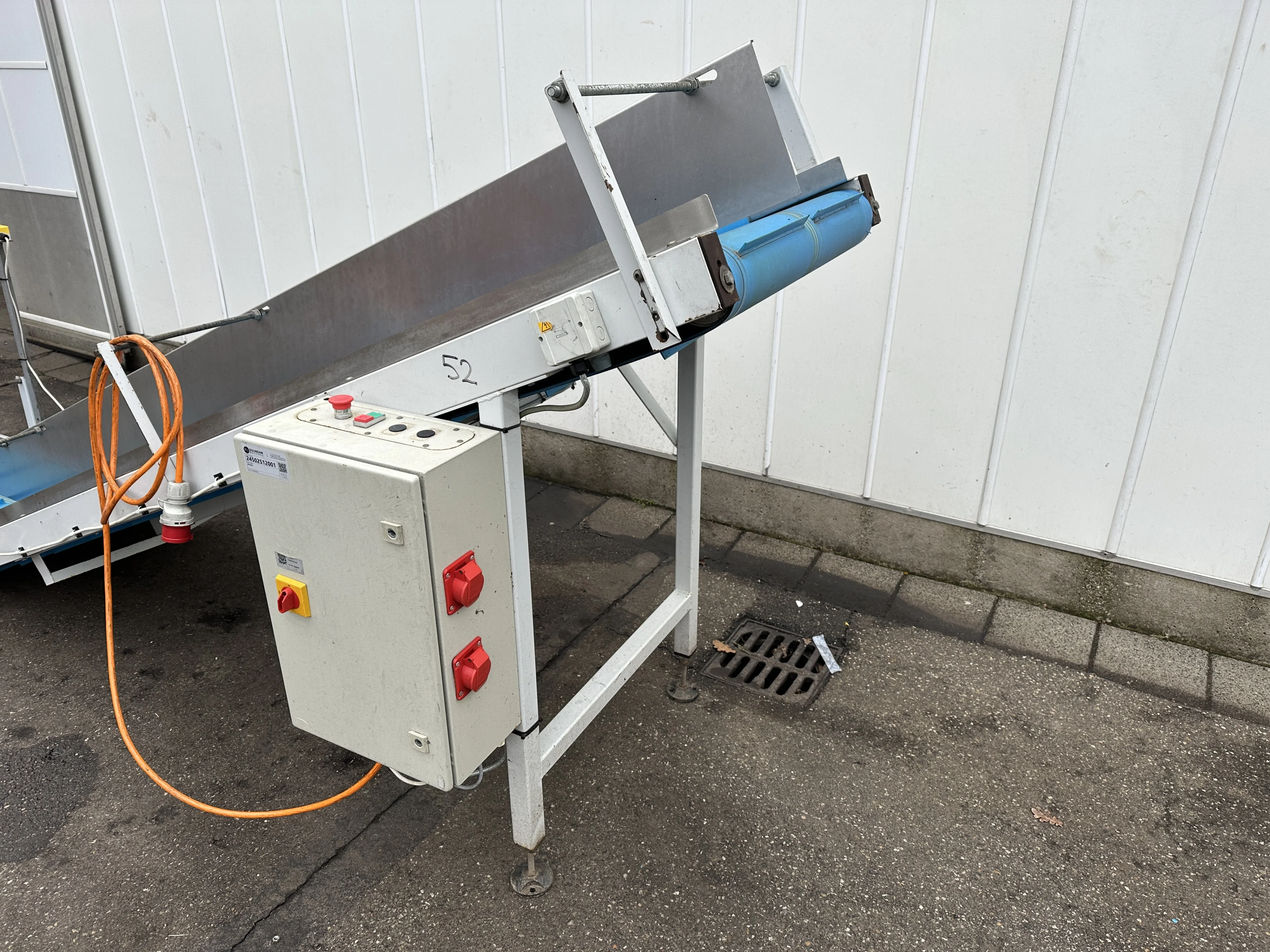 Elevator incline conveyor 380 x 60 cm 80 cm horizontal 300 cm inclined ...