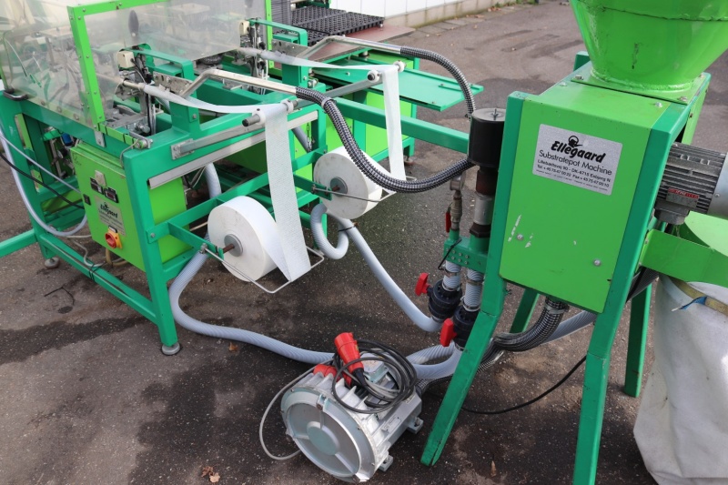 Ellegaard double paperpotting machine • Duijndam Machines