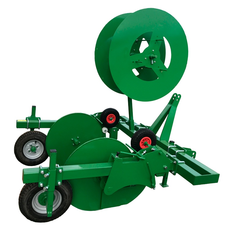 New foil / plastic laying machine for hills or flat bed • Duijndam Machines