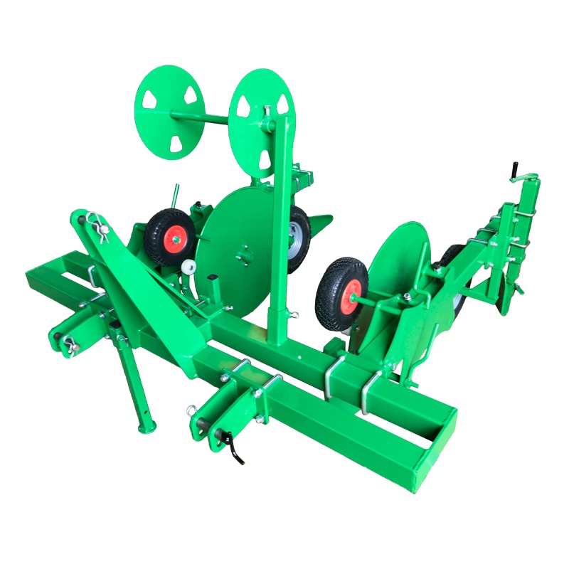 New foil / plastic laying machine for hills or flat bed • Duijndam Machines