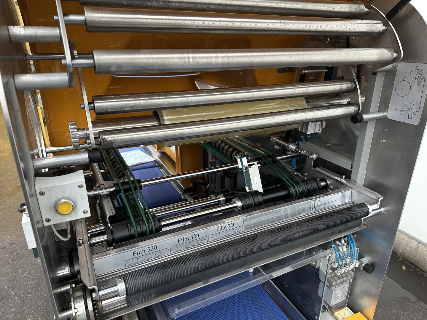 Frutmac Rollex 2000 machine designed for flexible foil-coating of ...