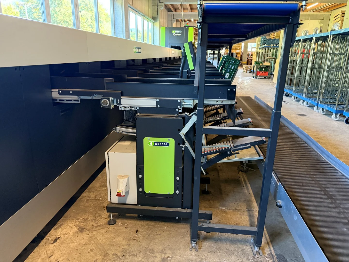 Greefa CombiSort apple & fruit sorting machine 2 line with water dumper ...