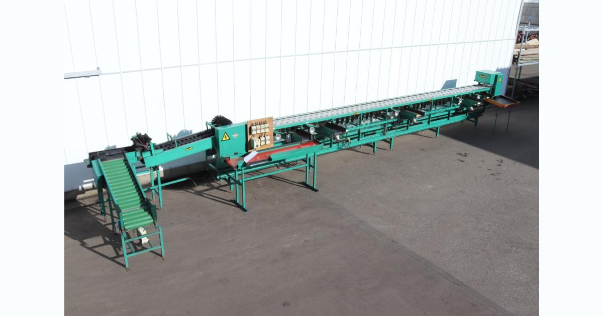 Greefa mechanical weight grader for apples and tomatoes • Duijndam Machines