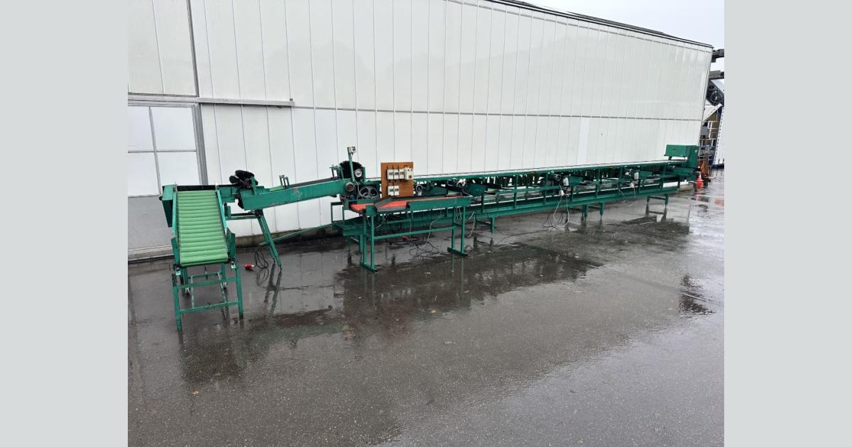 Greefa mechanical weight grader for apples and tomatoes • Duijndam Machines