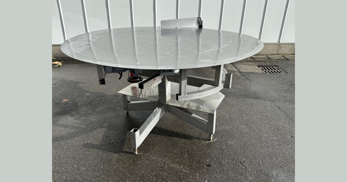 Gronemeyer turntable stainless steel 150 cm • Duijndam Machines
