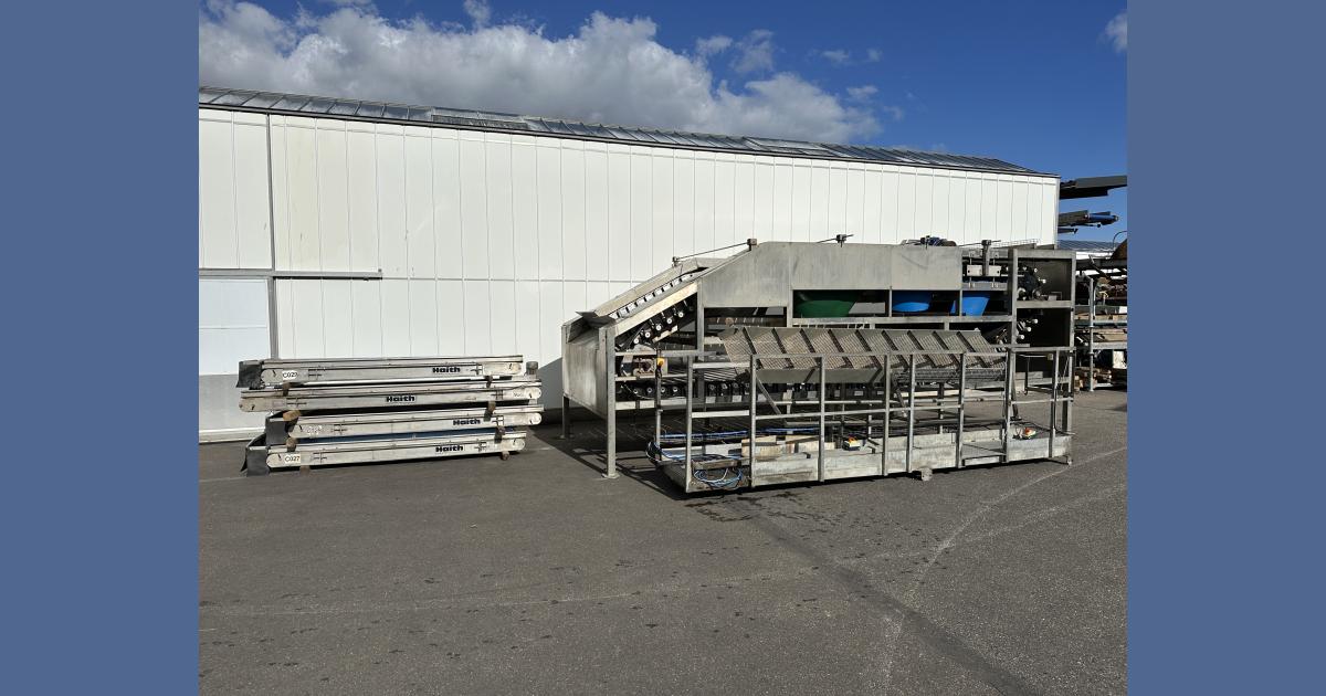 Haith GRADER roller sorting machine 180 cm with 4 sortings Stainless ...