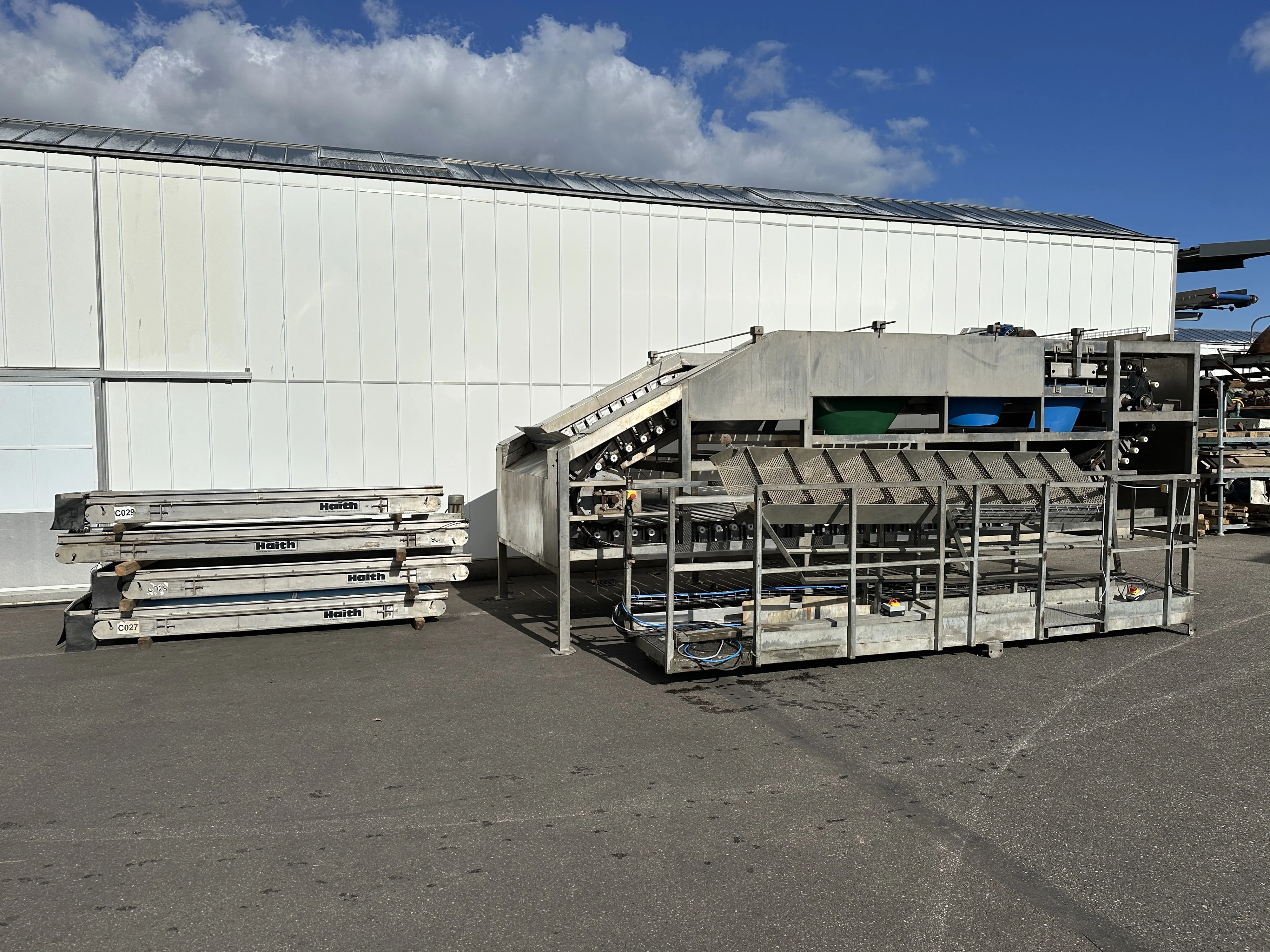 Haith GRADER roller sorting machine 180 cm with 4 sortings • Duijndam ...