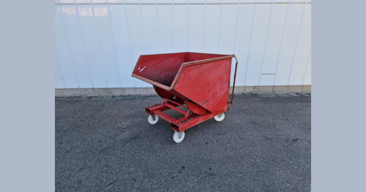 Indapp TKB900 tipping container 900 Liter • Duijndam Machines