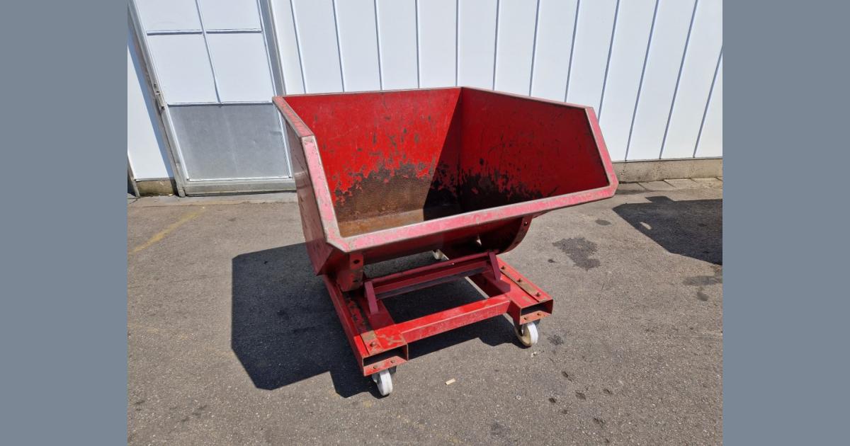 Indapp TKB900 tipping container 900 Liter • Duijndam Machines