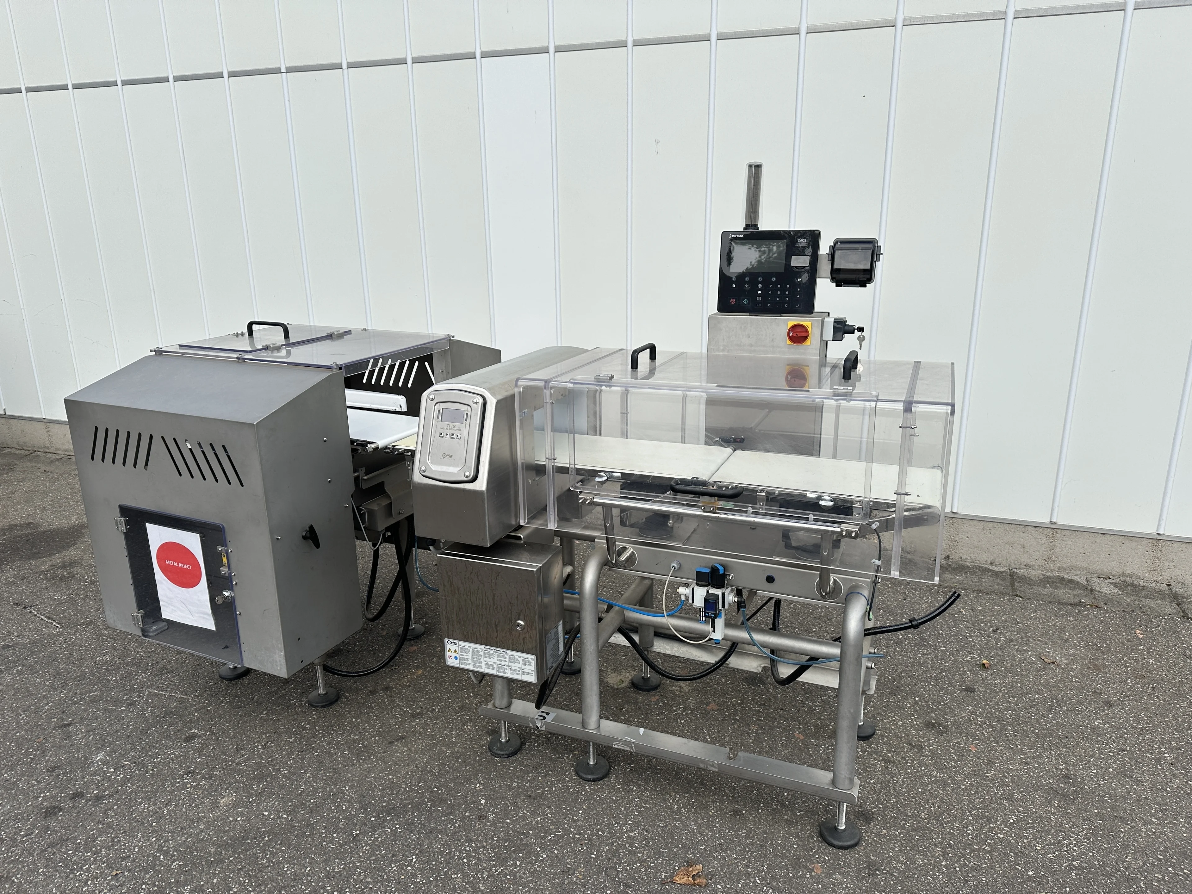 Ishida DACS-GN-SE012-35-WP-M-S check weigher and metal detector ...