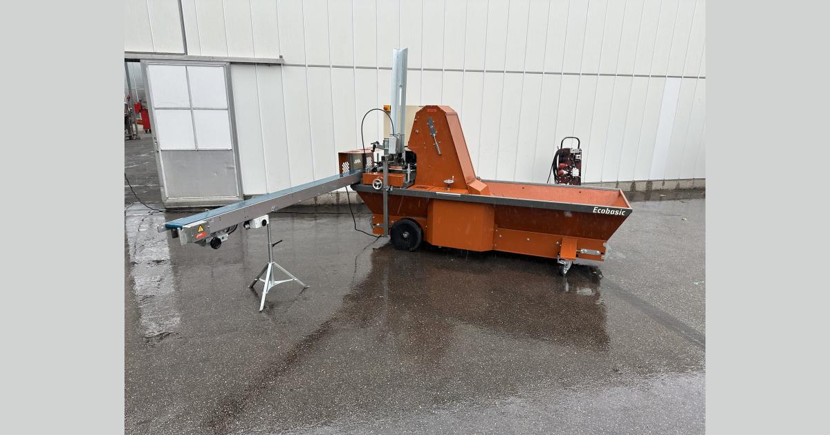 Javo Ecobasic potting machine with conveyor • Duijndam Machines