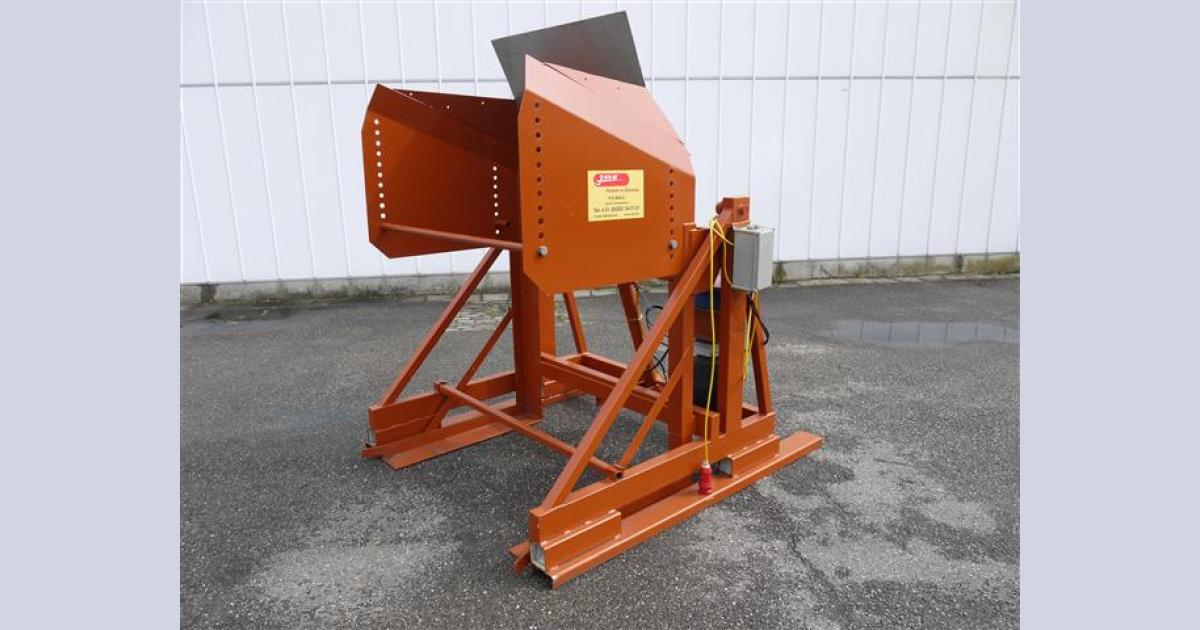 Javo crate tilter box tipper • Duijndam Machines