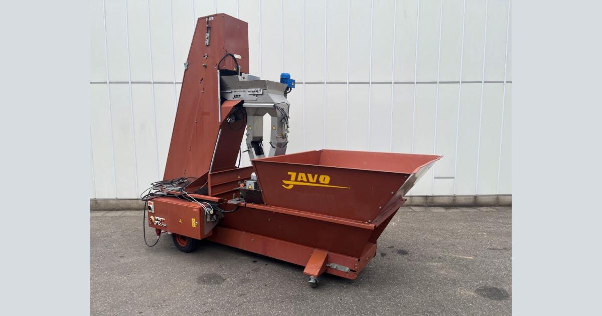 Javo Pot Topper to cover pots with bark • Duijndam Machines