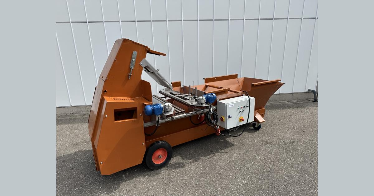 Javo standaard bark pot topping machine for bark • Duijndam Machines