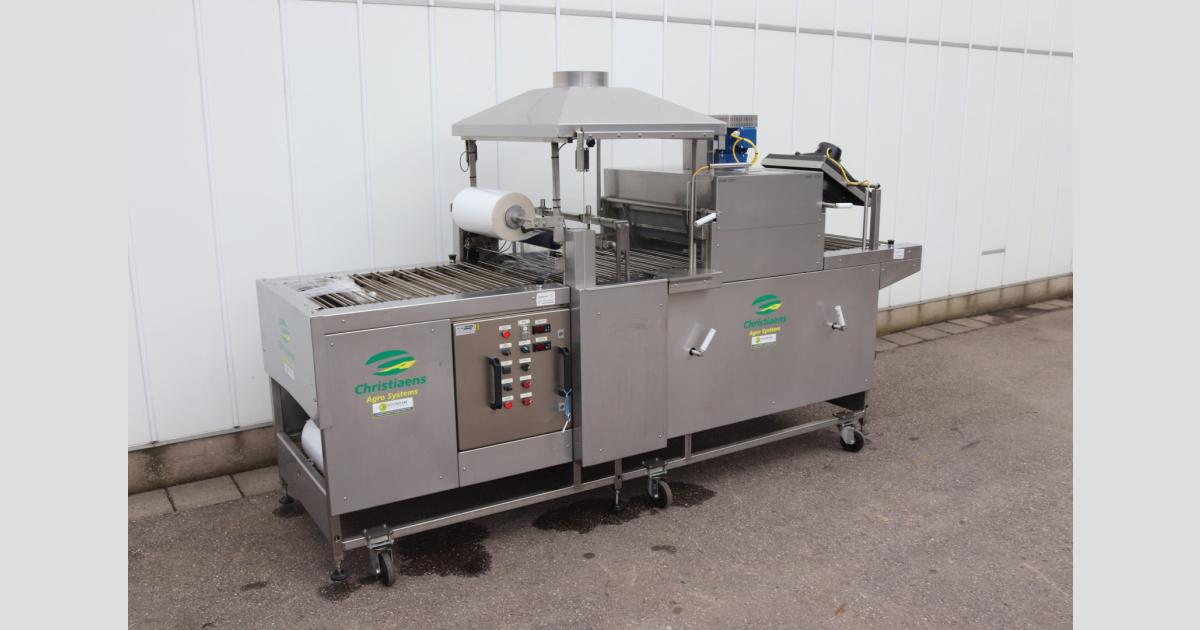 Christiaens cucumber sealer shrink wrapper CS01 • Duijndam Machines