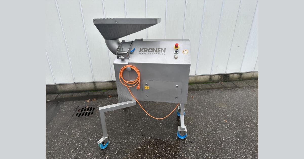Kronen KUJ-V cube, strip & slice cutting machine • Duijndam Machines