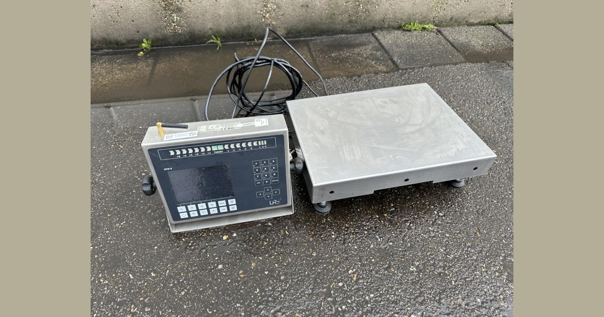 LRE DTS-V scale max 30 kg. • Duijndam Machines