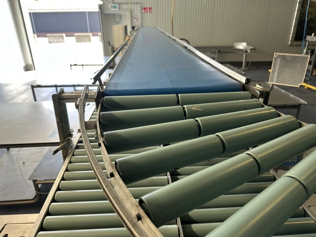 Martin Stolze Combi conveyor production and packaging line with 8 Marco ...