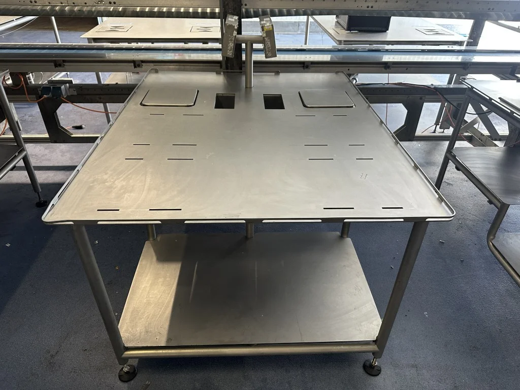 Martin Stolze Combi conveyor production and packaging line with 8 Marco ...