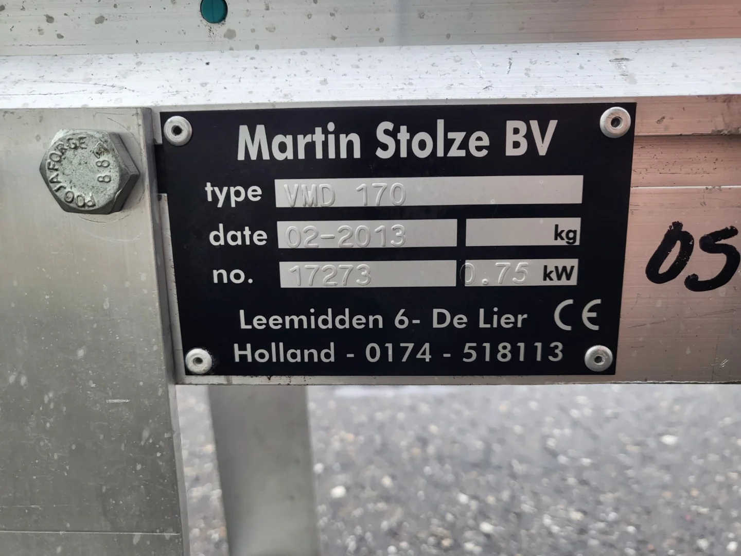 Martin Stolze conveyor for potplants 400 x 17 cm • Duijndam Machines