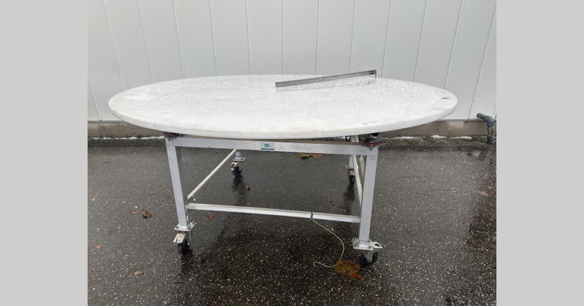 Martin Stolze draaitafel 1990 mm turntable 199 cm • Duijndam Machines