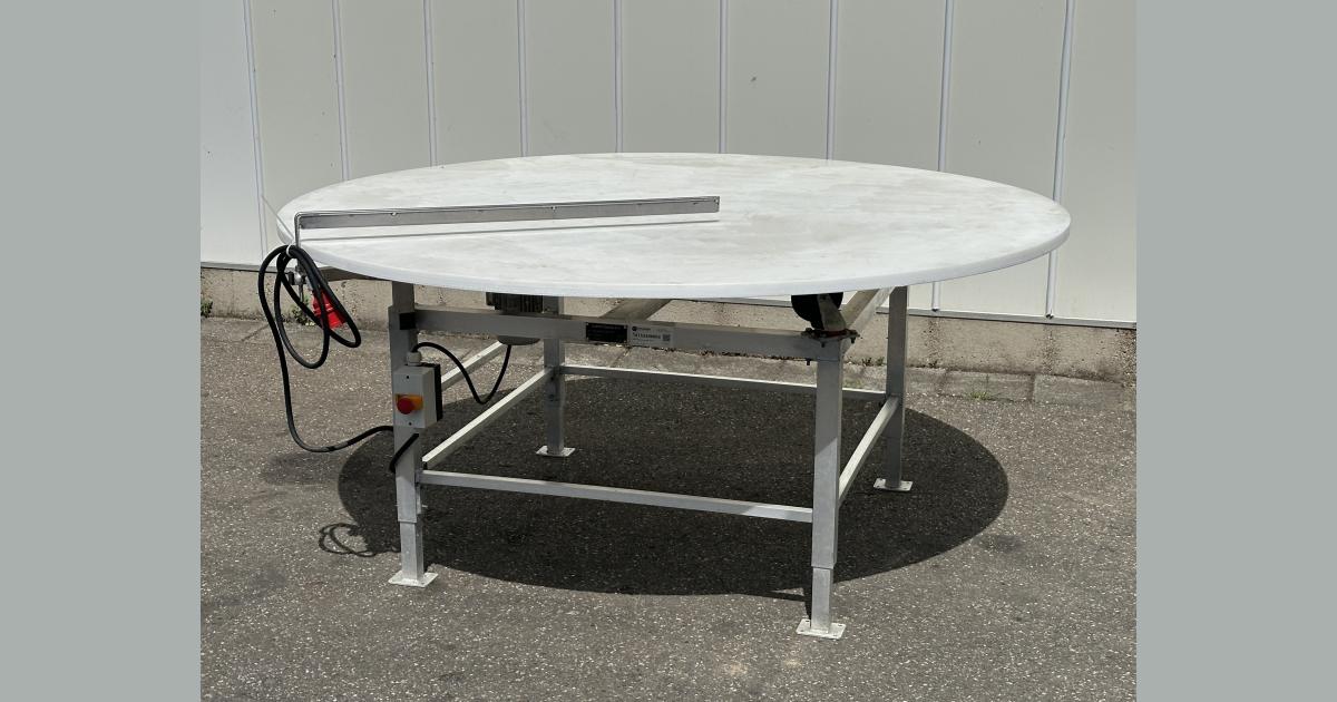 Martin Stolze turntable 1990 mm • Duijndam Machines