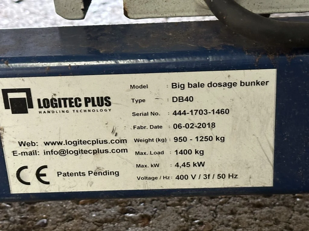 Logitec DB40 big bale doseerbunker jaar 2018 • Duijndam Machines