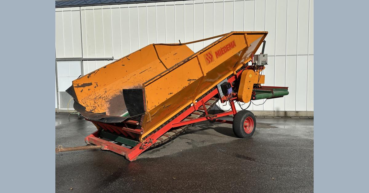 Miedema SB60 receiving hopper • Duijndam Machines