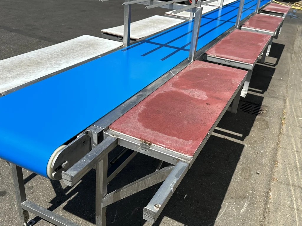 Nawi stainless steel conveyor 730 x 50 cm • Duijndam Machines