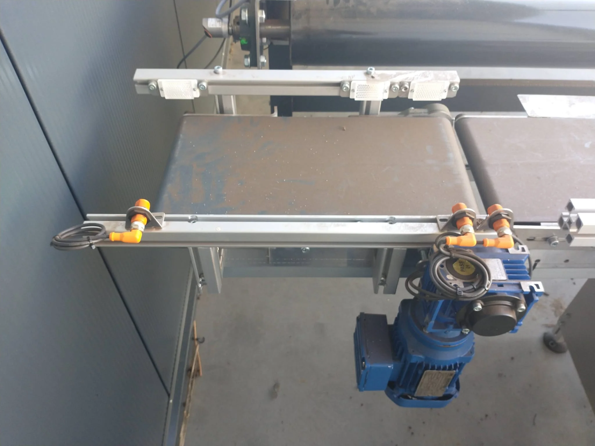 New buffer conveyor with pusher for potplants and trays • Duijndam Machines