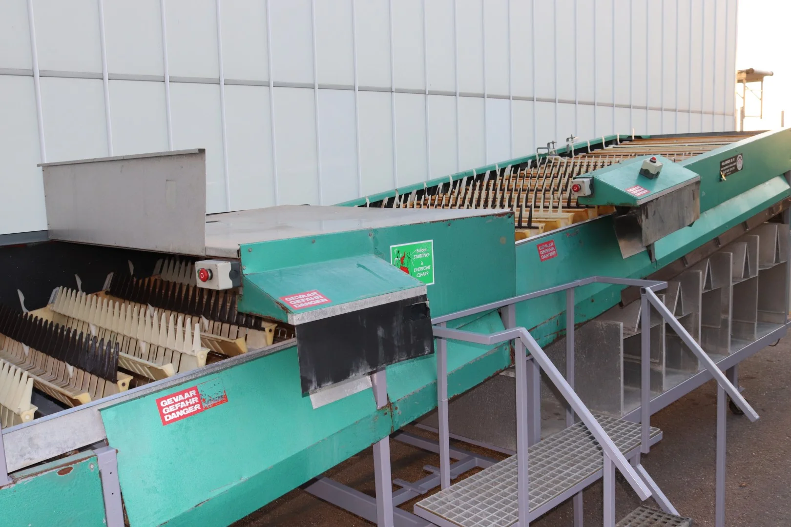 Olimex Super length sorting machine with 6 stations • Duijndam Machines