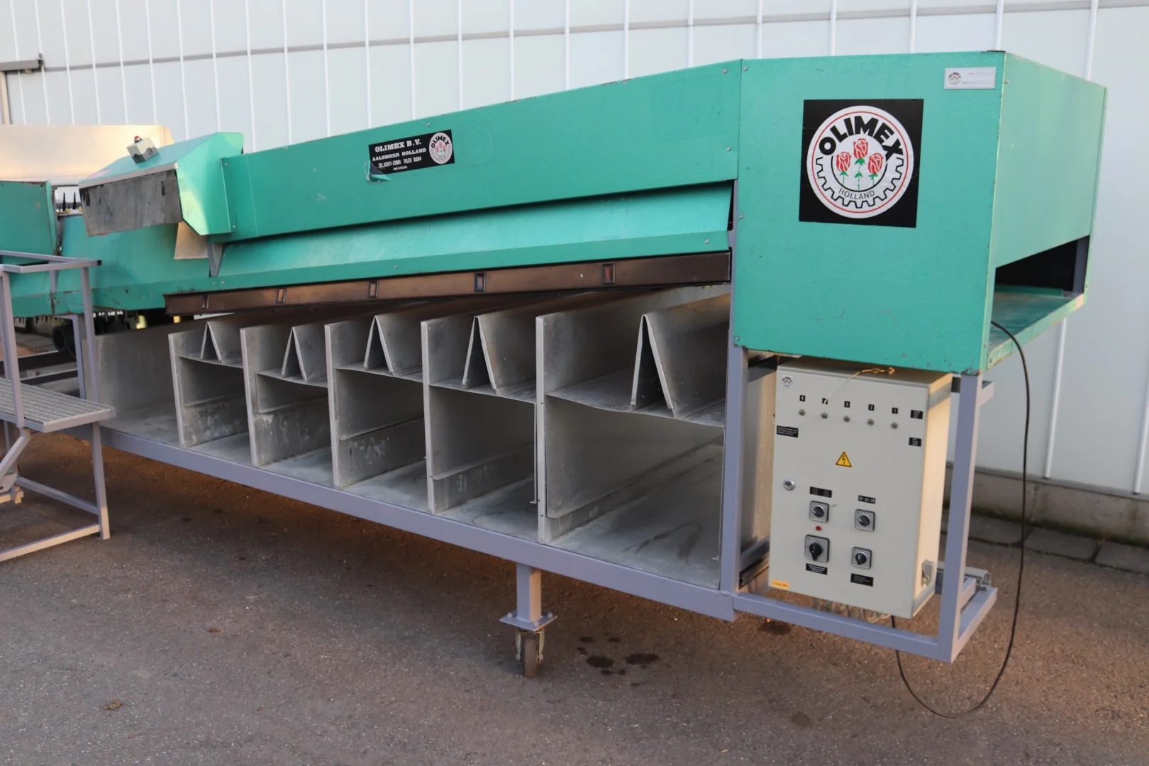 Olimex Super length sorting machine with 6 stations • Duijndam Machines