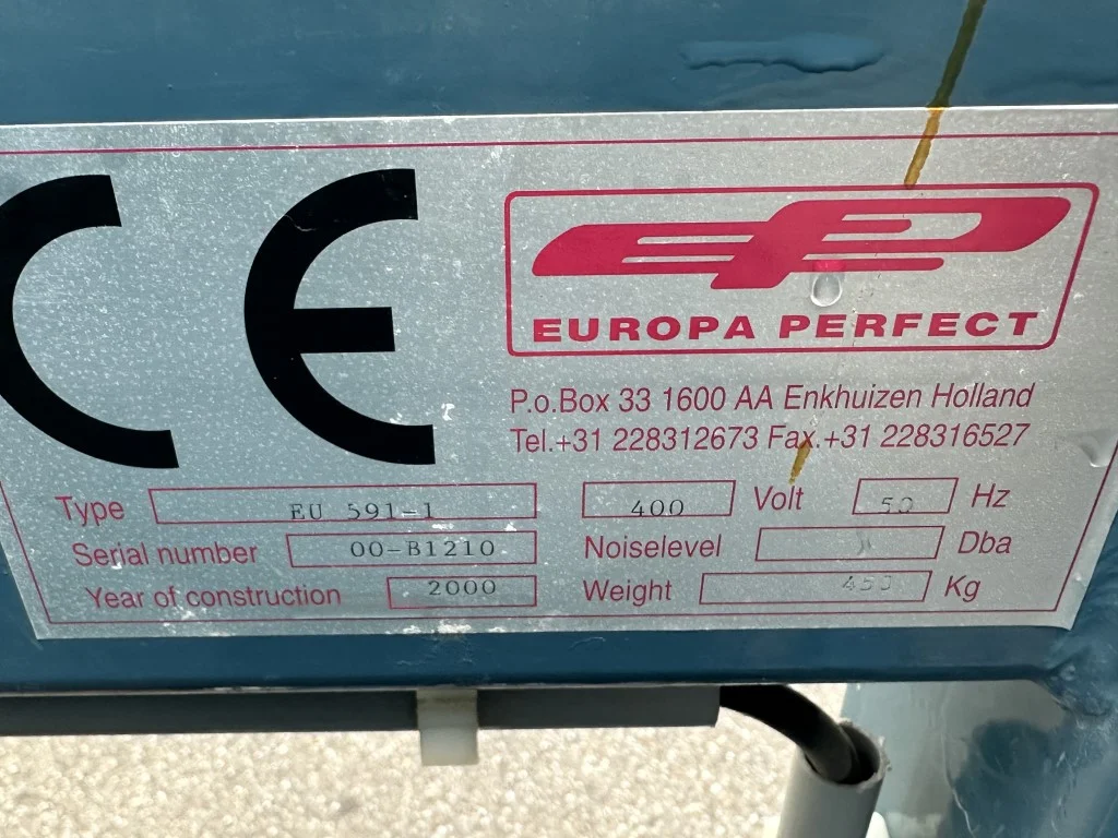 Perfect EU 591-1 box tipper 120 • Duijndam Machines