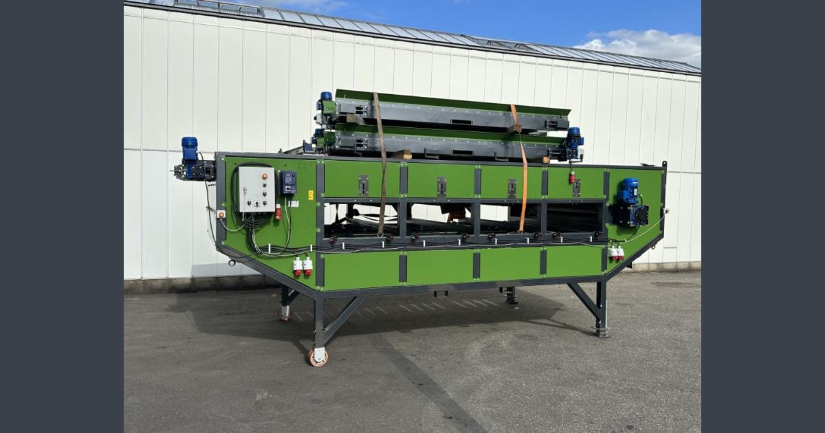 Pioro radial roller grader with 4 sortings • Duijndam Machines
