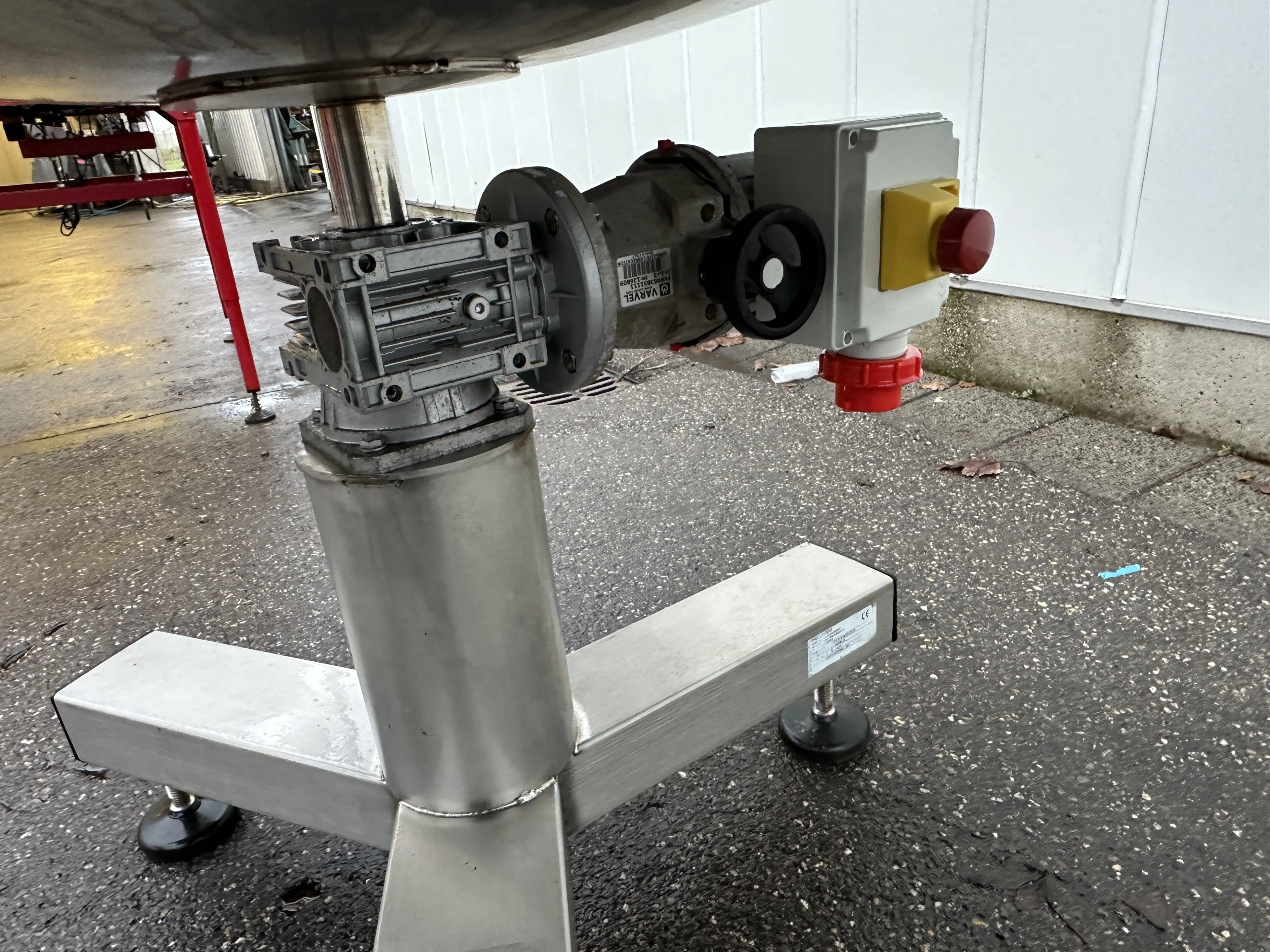Record draaitafel Roestvrij staal, 120 cm Ø, instelbare snelheid ...