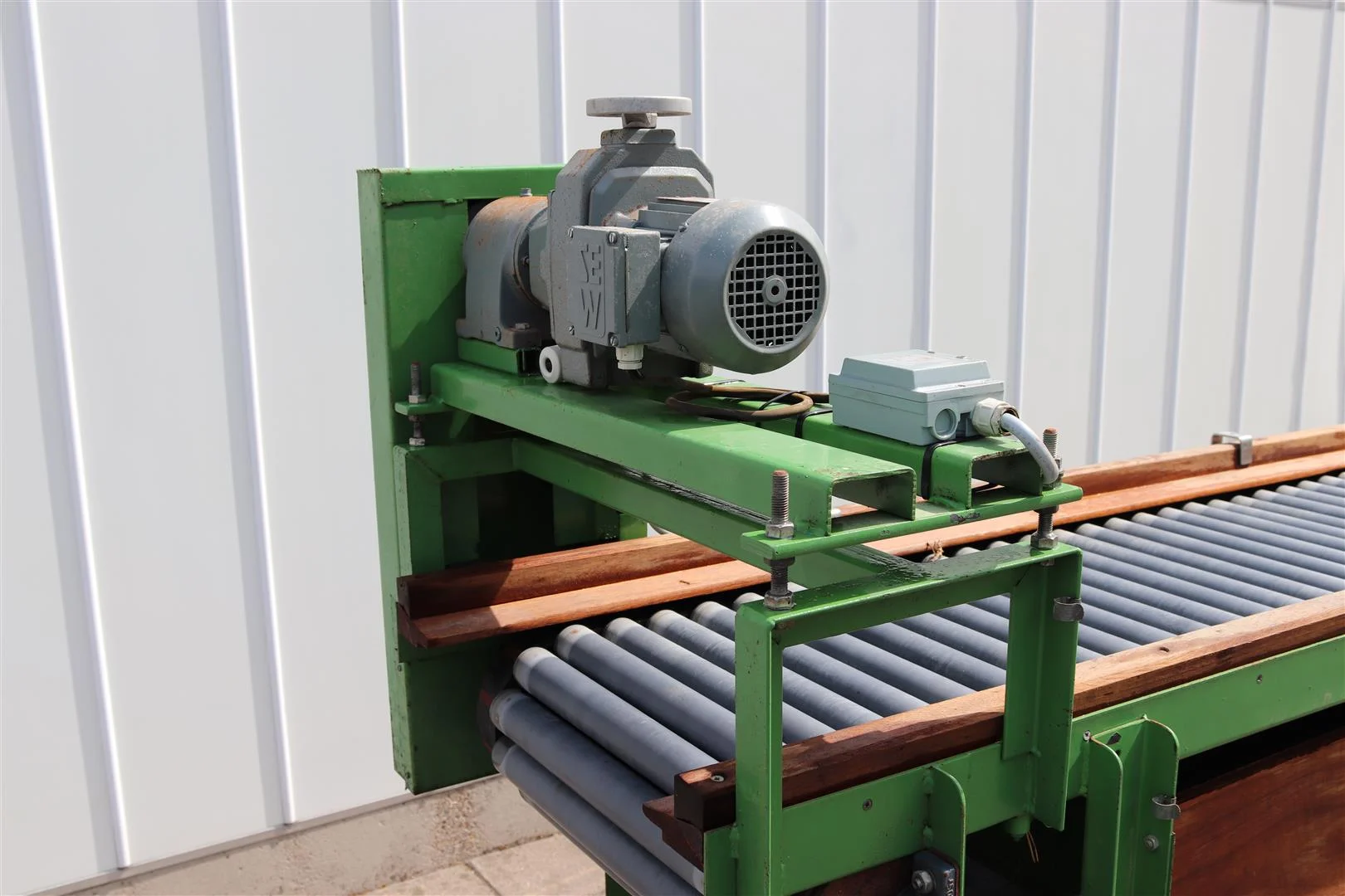 Roller inspection conveyor 287 x 48 cm • Duijndam Machines