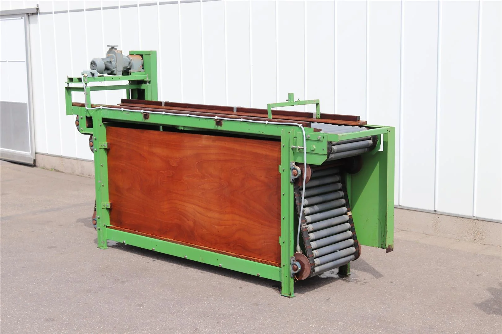 Roller inspection conveyor 287 x 48 cm • Duijndam Machines