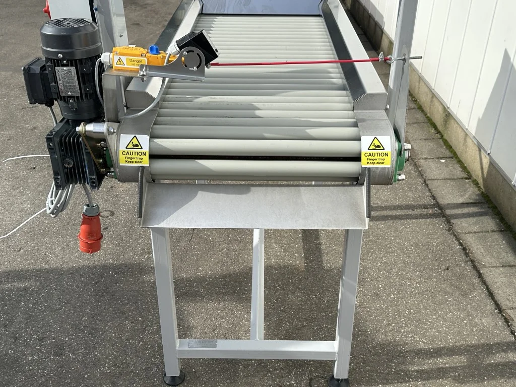Roller inspection conveyor 125 x 50 cm • Duijndam Machines