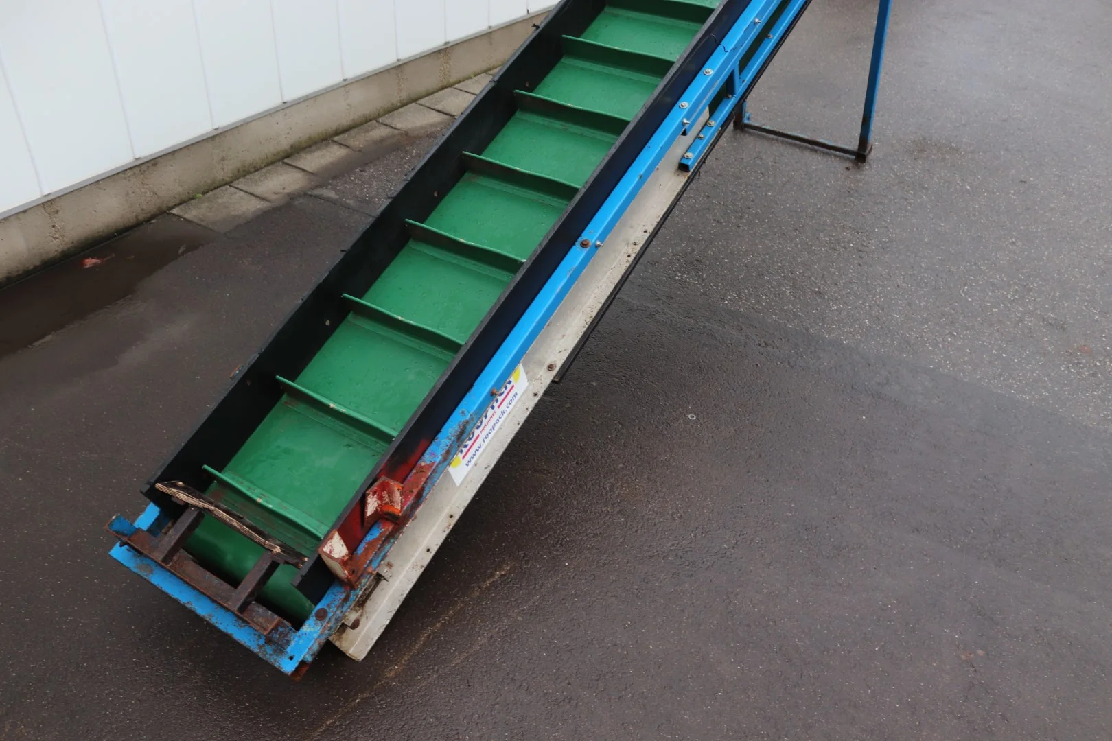 Roopack elevating conveyor 450 x 45 cm • Duijndam Machines