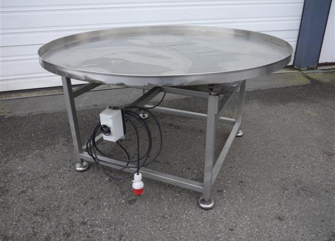 Rvs Draaitafel 160 cm • Duijndam Machines