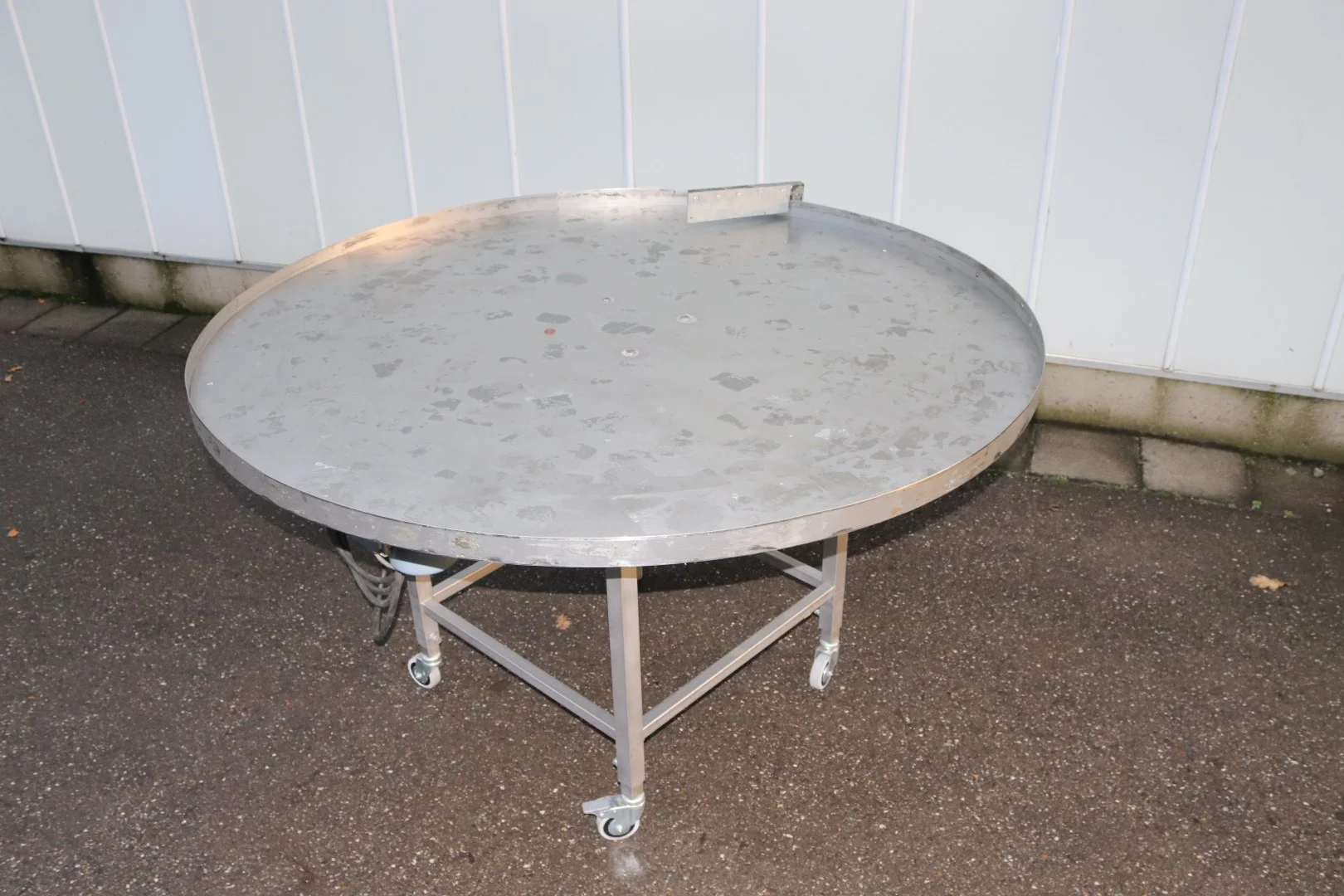 Hoba turn table stainless steel 145 cm • Duijndam Machines