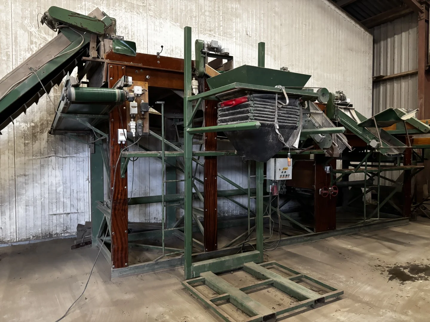 Schouten potato sorting machine step grader and bigbag filler ...