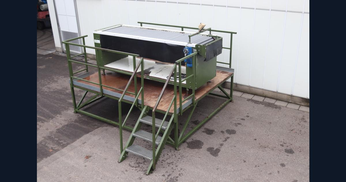 Schouten roller inspection table 260 x 80 cm • Duijndam Machines