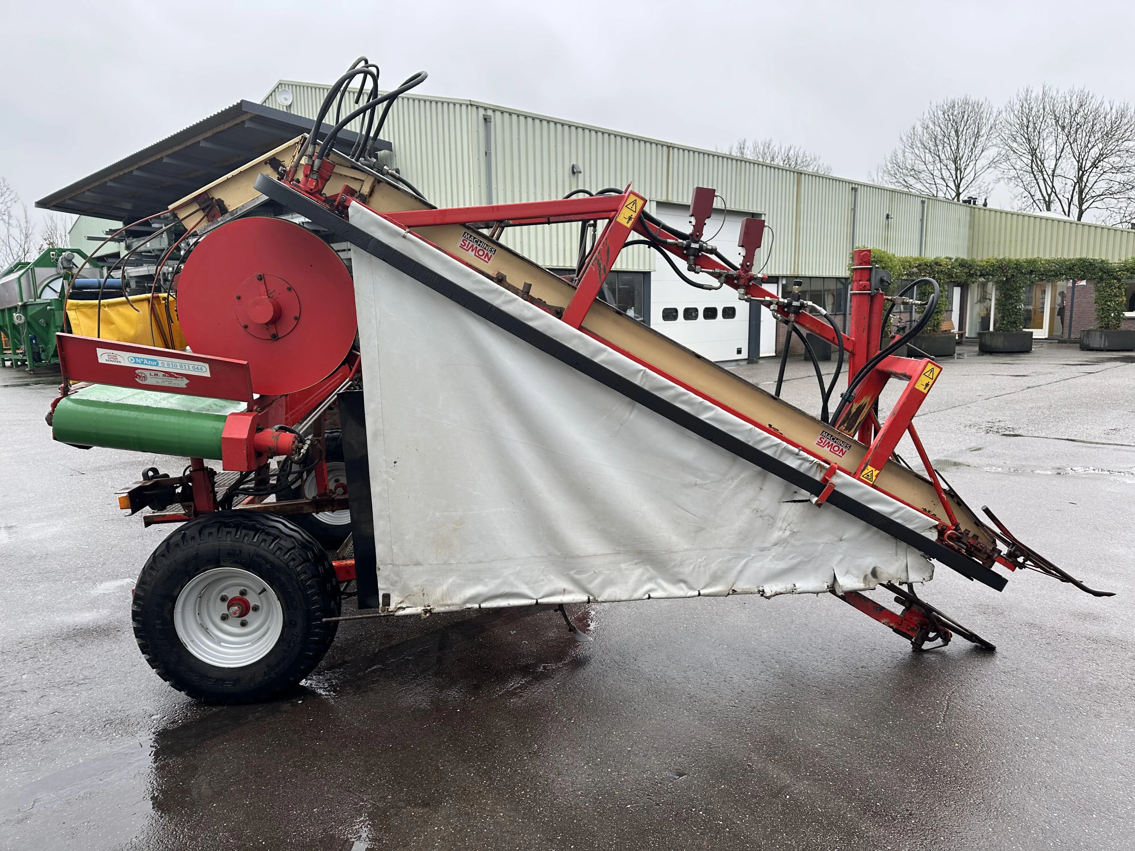 Simon topbeltlifter for leek • Duijndam Machines