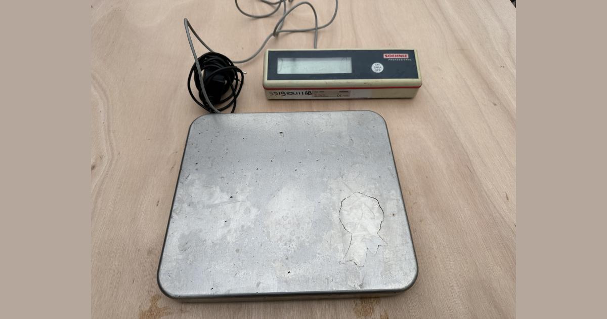 Soehnle electronic digital scale • Duijndam Machines