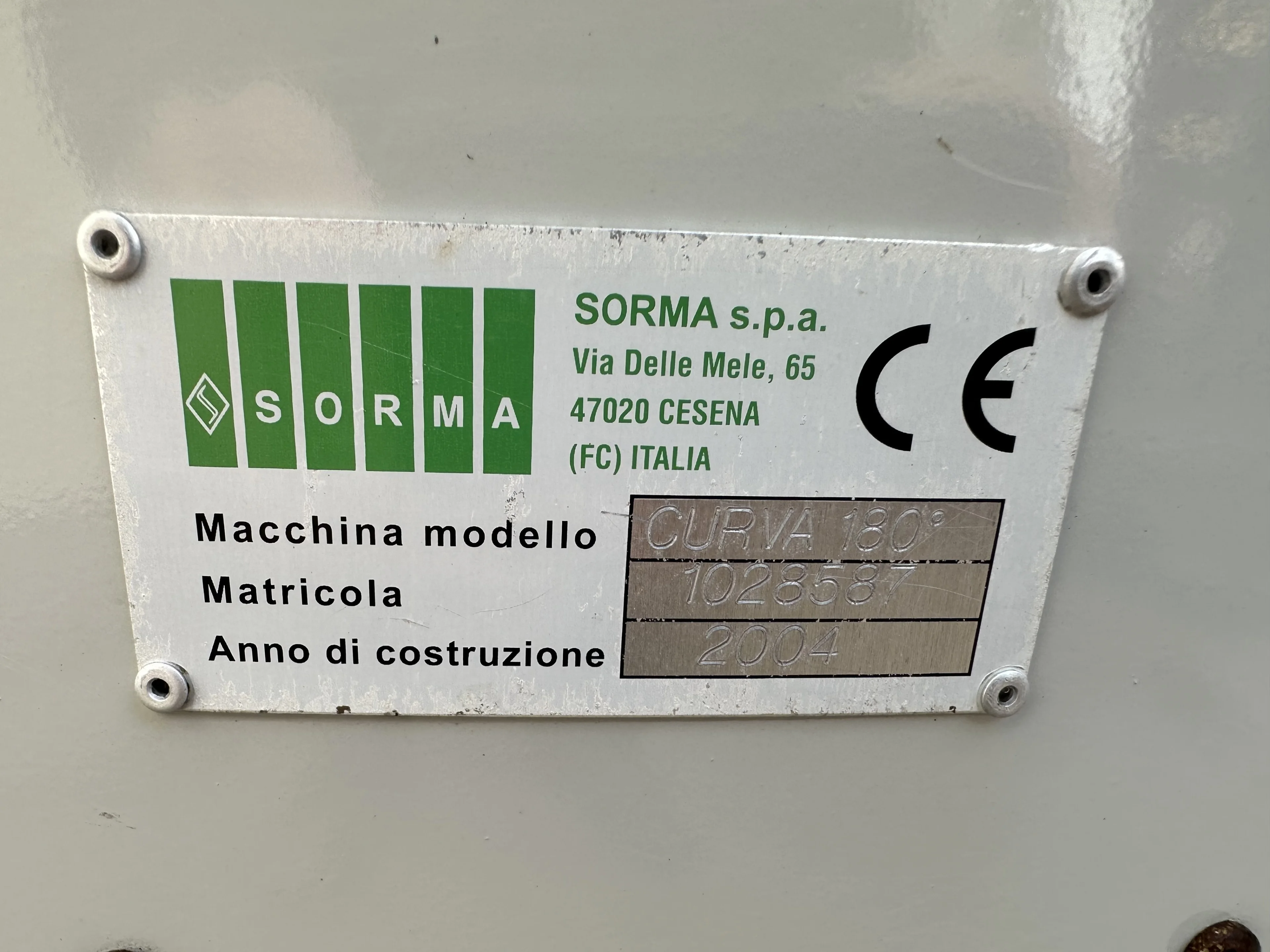 Sorma CURVA 180° curved conveyor • Duijndam Machines