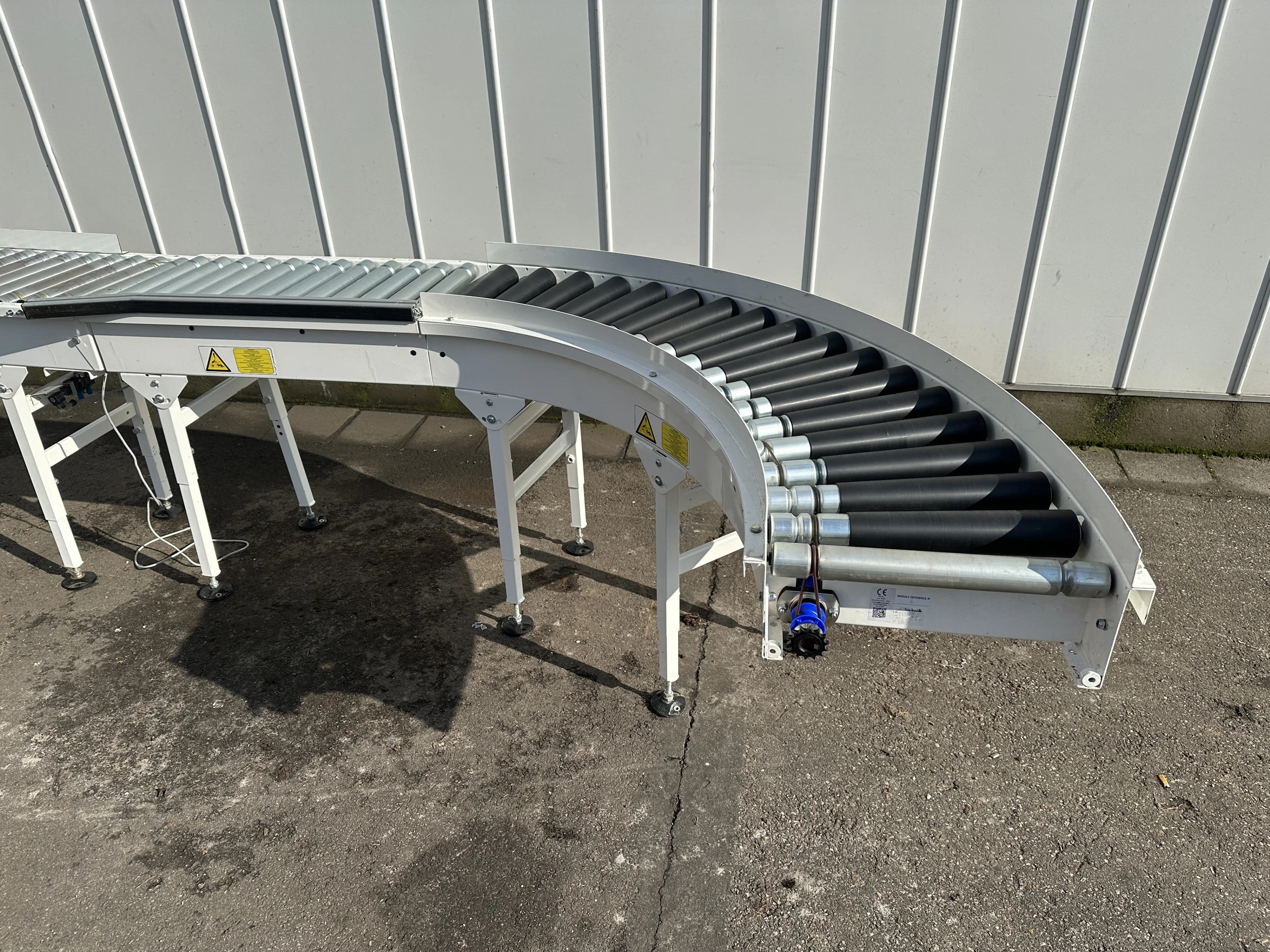 Sorma driven Roller conveyor with curve 90° • Duijndam Machines