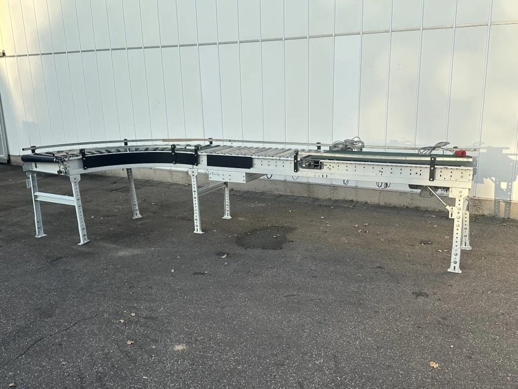 Sorma roller conveyor driven with 90° curve and conveyor 145 x 60 cm ...
