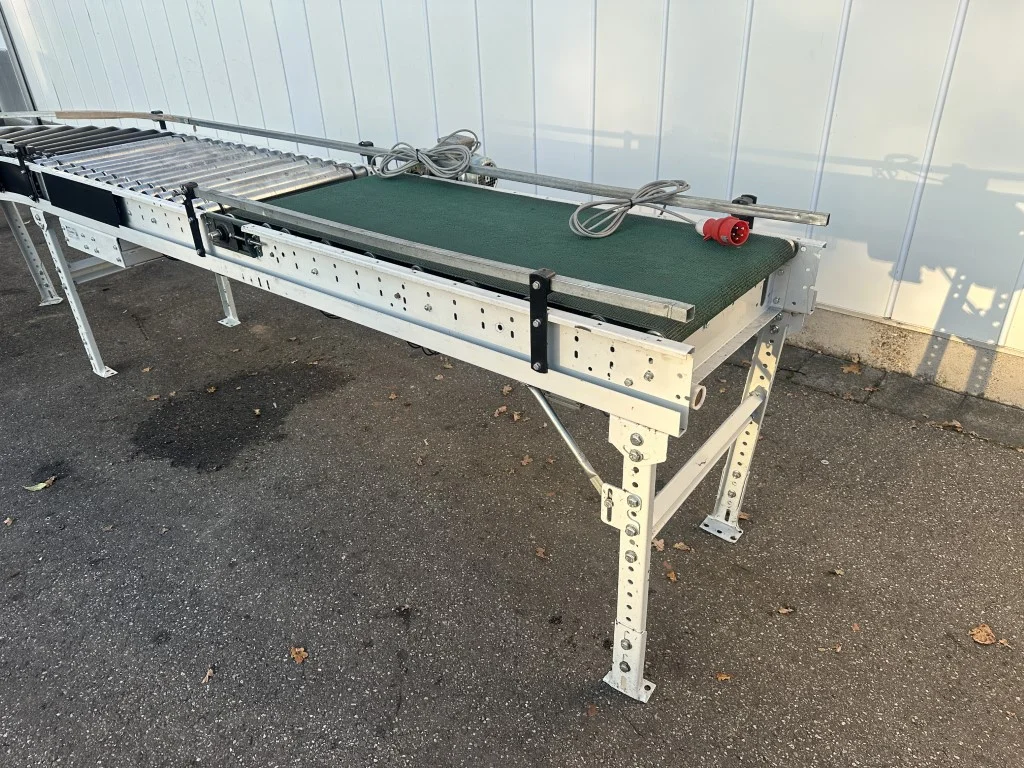 Sorma roller conveyor driven with 90° curve and conveyor 145 x 60 cm ...