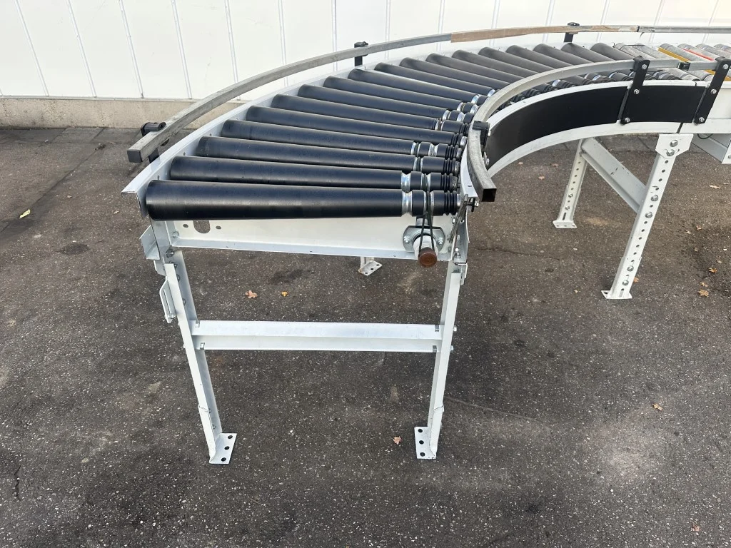 Sorma roller conveyor driven with 90° curve and conveyor 145 x 60 cm ...